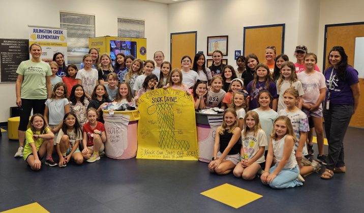 JCES runners collect more than 1,700 pairs of socks - Florida NewsLine